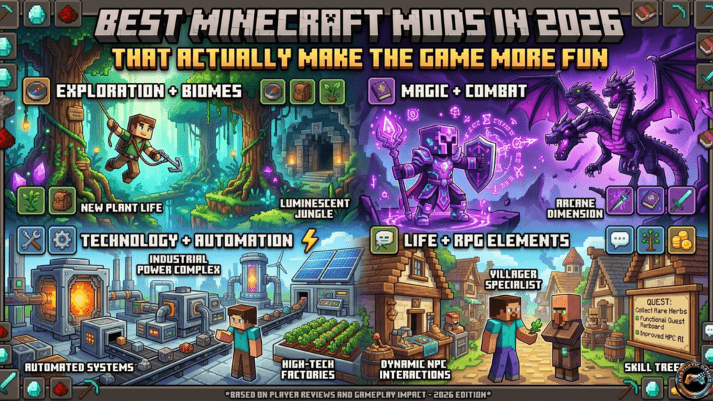 Best Minecraft Mods in 2026 for Better Gameplay